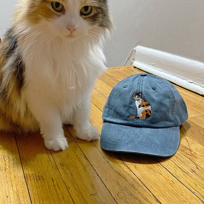 CALICO CAT HAT One Embroidered Men Women Baseball Cotton Cap Price ...