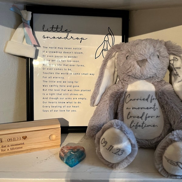 Miscarriage Gift for Mom or Dad, Baby Loss Poem, Child Loss Remembrance ...