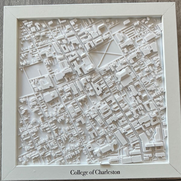 Custom 3D College Graduation Gift | 3D Campus Map of Any College or ...