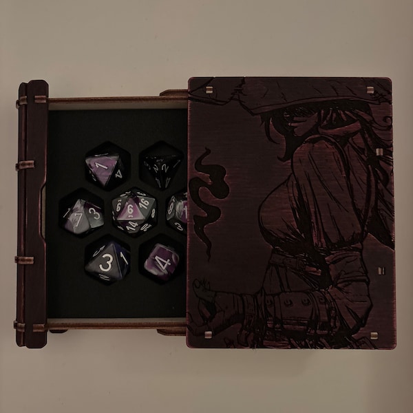 Sliding Dice Tome With Custom Engraving and Foam Insert ~ Dice Box - Etsy