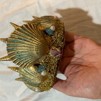 Tiara Pink Seashell Tiara Bridal Wedding Accessorie Mermaid Wedding - Etsy