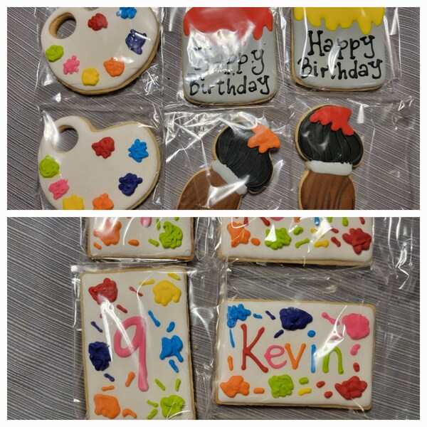 Paint Theme Set Cookies - Etsy
