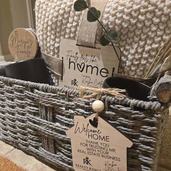 Custom Closing Gift Basket (large) | Realtor Closing Basket | Closing ...