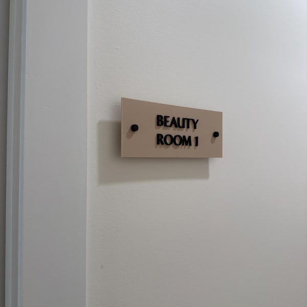 Custom 3D Acrylic Treatment Room Sign for Door or Wall, Modern Salon ...