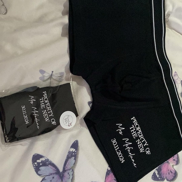 Groom Gift Grey Boxers and Bag Set, Property of the New Mrs Groom ...