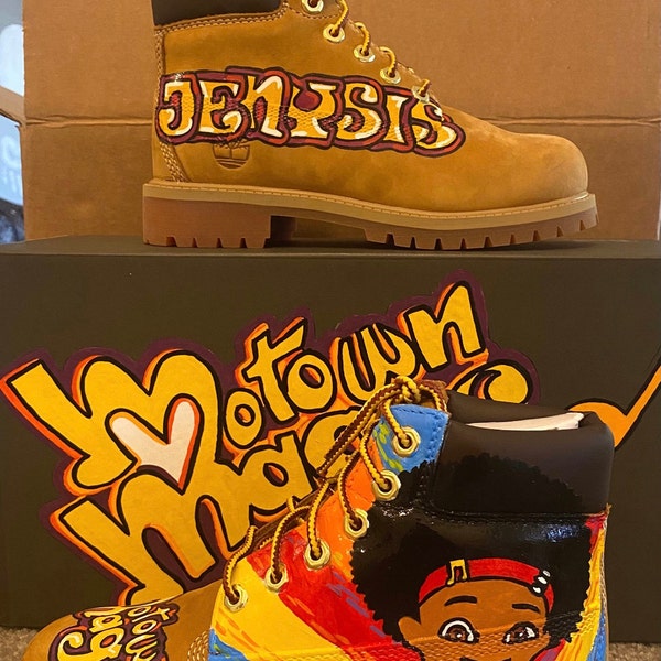 Custom Hand Painted Personalized Adult Timberlands - Etsy