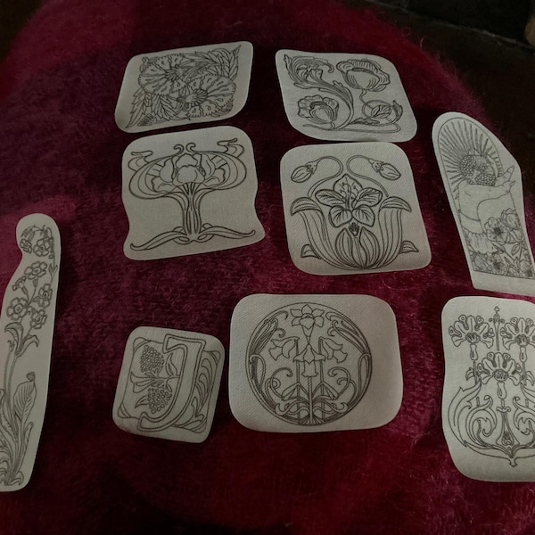 Stick & Stitch "spine" Water Soluble Embroidery Stickers - Bones ...