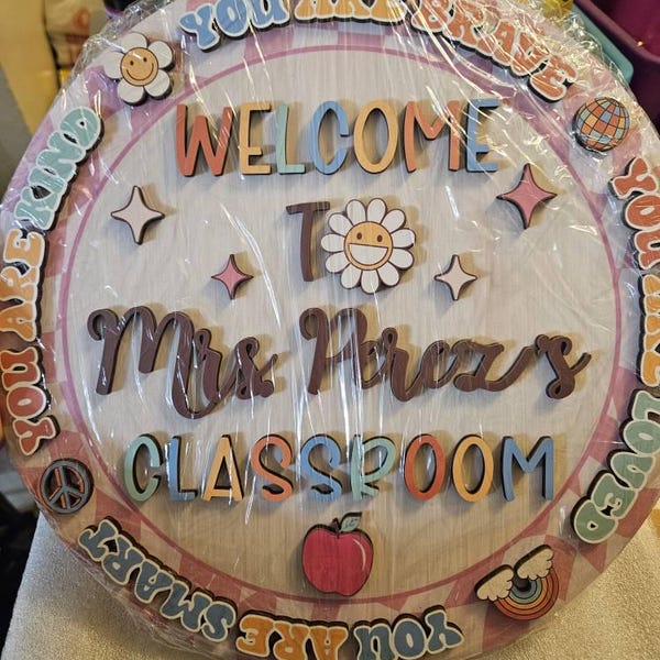 Custom Teacher Door Sign, Teacher Door Hanger, Classroom Decor, Teacher ...