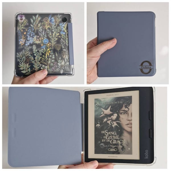 Handmade E-book Case With Stand,custom Name Logo Case for Kobo Libra 2 ...