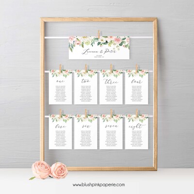 Wedding Table Plan Mockup / Seating Plan Mockup / Mockup for - Etsy