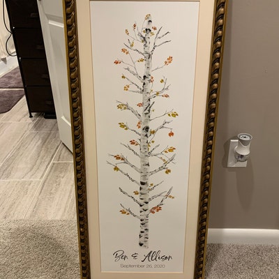 Wedding Guest Book, Signature Tree Guest Book, Birch Tree, Wedding ...