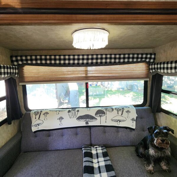 RV Light Cover, Handmade Boho Camper Trailer Decor | RV Light Covers ...