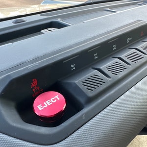 Aluminum EJECT and FIRE MISSILE Button Car Cigarette Lighter Plug Cover ...