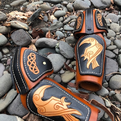 Leather Vambrace Pattern PDF SVG Laser / Arm Armor Pattern / Thors ...