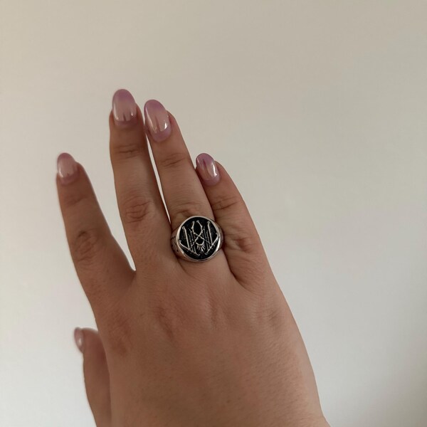 Pirates Ring Jack Ring Silver Round 14.5 Mm. Pirates Ring Jack Sparrow ...