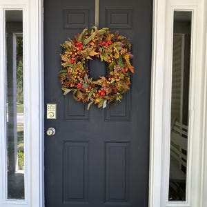 Easter Wreath for Front Door, Cross Wreath, Eucalyptus and Berry Cross Door Hanger - Etsy