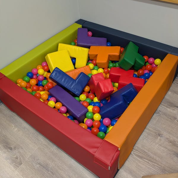 Soft Play Ball Pit, Large White Ball Pit, Soft Play Equipment, Gift for ...