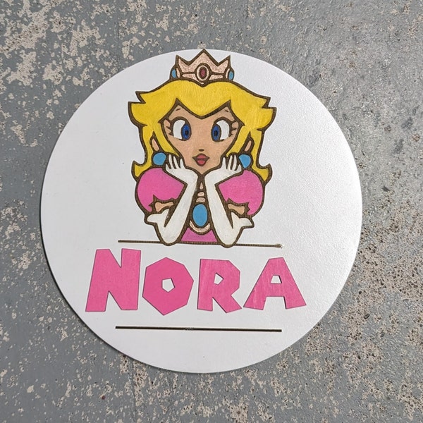 Princess Peach Monogram Frame Svg and Font - Etsy