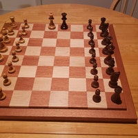 1849 Jaques Cook Type Luxury Wood Chess Pieces 4.4 King Antiqued ...