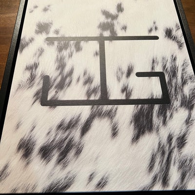 CUSTOM CATTLE BRAND Outdoor Rug Rustic Western Patio Deck Decor Cowboy ...