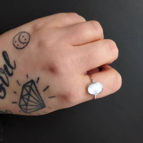 Statement Dome Ring, Sterling Silver 925, Hand Forged, Minimalist Ring ...