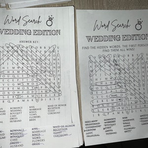 English & Spanish Wedding Games - Guess Who / Adivina Quien - INSTANT ...