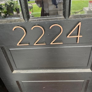 5 Inch Metal Floating House Numbers Matt Black - Etsy
