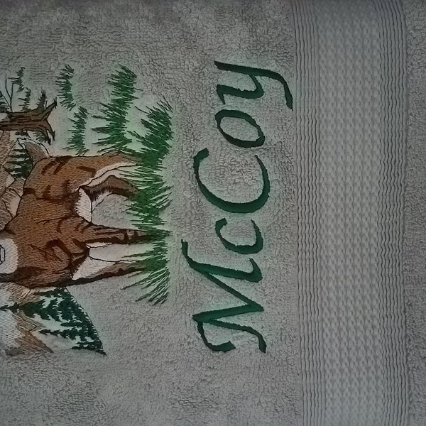 Deer Bath Towels, Hands Towels - Etsy
