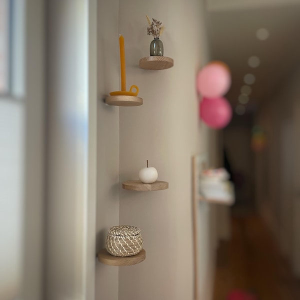 Dowel Peg Rail With Straight Edge by TOMAZIN | Oak Hook Board, Coat Hat ...