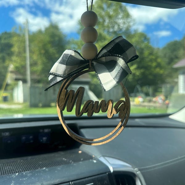 Mama Sunflower Rear View Mirror Car Charm Ornament Auto Jewelry - Etsy
