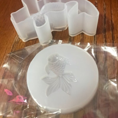 Cute Goldfish Silicone Mold Pretty Goldfish Mold Fish Shape Resin Mold ...