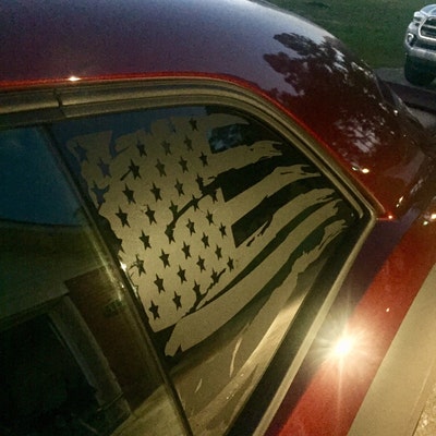 Third Window USA American Flags Decals Fits Dodge Challenger Sxt Rt Gt ...