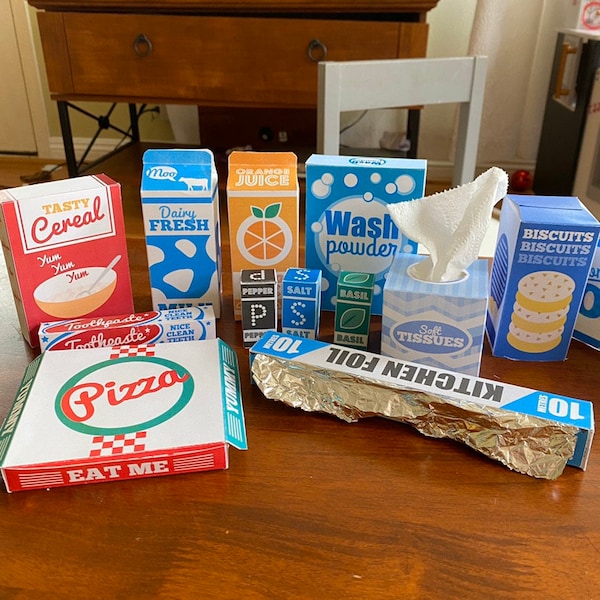 FOOD Packaging Printable, for Children's Pretend Play. Printable ...