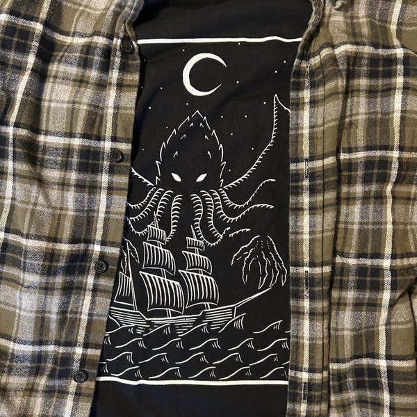 Cthulhu Fthang Graphic Tshirt/hp Lovecraft T-shirt/cthulhu Tee/call of ...