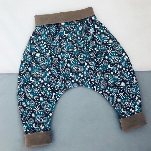 Cells and Germs Fabric - Microbes Ditsy by Heleen Vd Thillart- Layered ...
