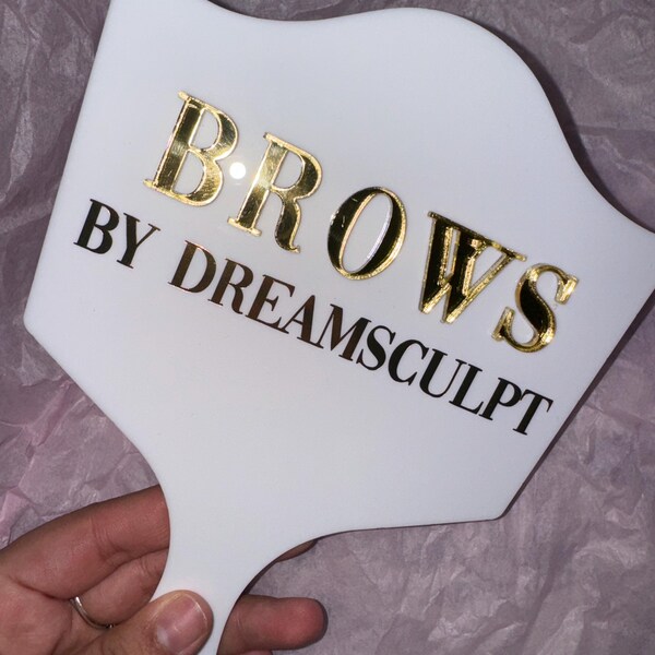 Eyebrow Technician Prop and Mirror, Lash Tech Face Paddle Gift, Lash ...