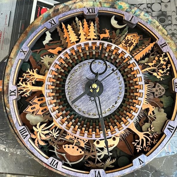 Watch Movement | Laser Cut File for Creating Multilayered 3D Mechanical ...