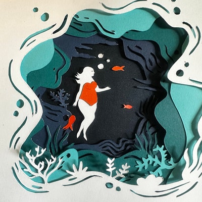 Woman Medical Doctor Shadow Box Svg for Cricut, Silhouette, Paramedic ...