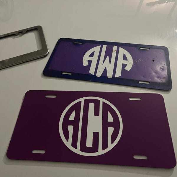 Multi-color Option Personalized License Plate, Personalized Car Tag ...