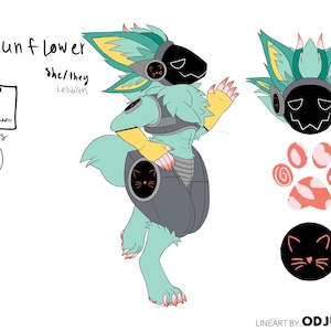 Protogen Furry Reference Sheet / Adoptable Base Kit - Etsy