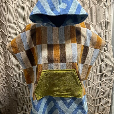 Hooded Poncho Towel Sewing Pattern PDF Instant Download Bath Towel Step ...