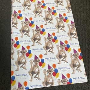 Bilbo Baggins Wrapping Paper, Wrapping Paper, Lord of the Rings, Quirky ...