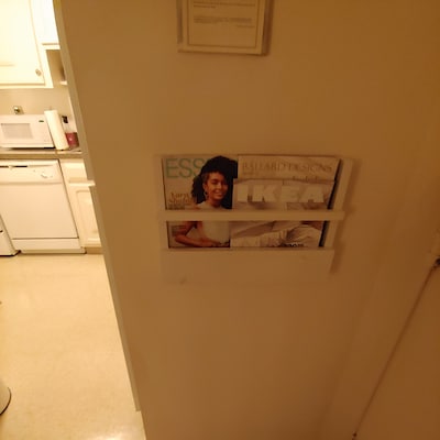 Wood Magazine Holder, Magazine Wall Storage Rack, Wall Hanging, Rustic ...