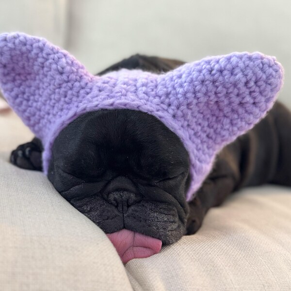 CROCHET PATTERN Frenchie Ear Warmer With Tassels - Etsy
