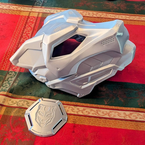 Cyber Wolf Mask- Custom Colors and Lights, Futuristic Wolf Mask, Cyber ...