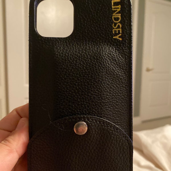 Custom Pebbled Leather Crossbody iPhone Purse Bag W/adjustable Strap ...