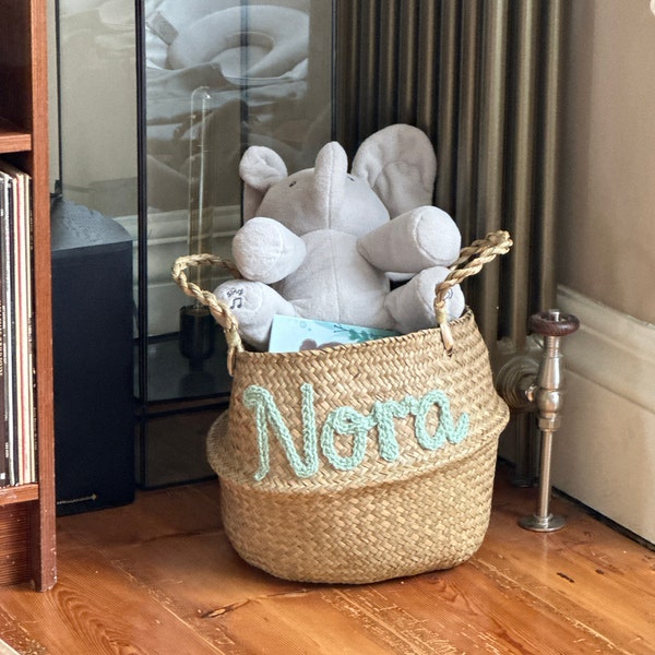 Personalised Storage Basket| Personalized Basket | Crochet | Knitted ...