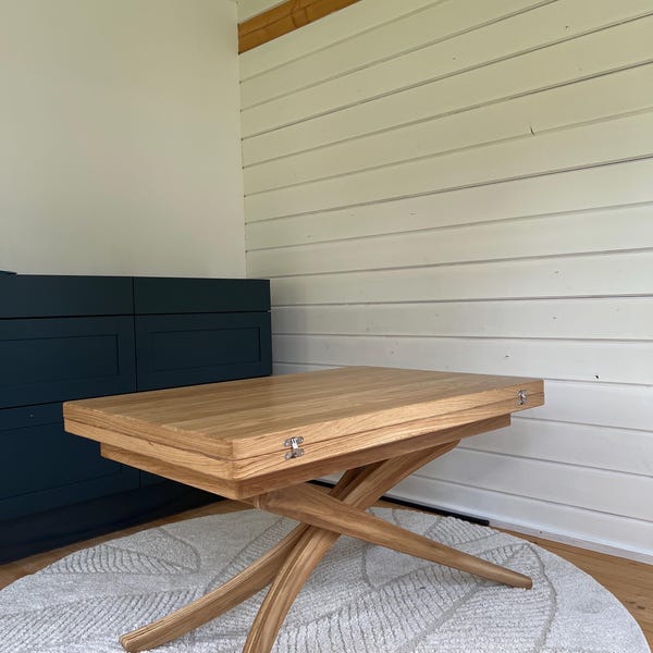 Extendable Transformer Table | 3-in-1 100% Wooden Table | Adjustable ...