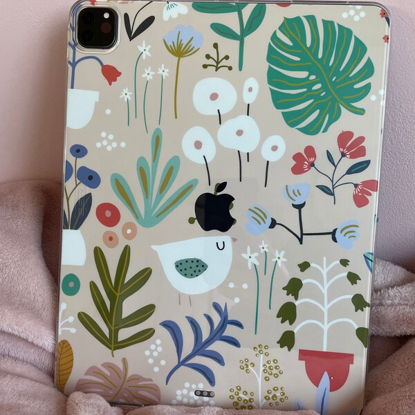 New iPad Pro 12.9 Back Sticker Garden Style iPad Mini Decal Cover Skin ...