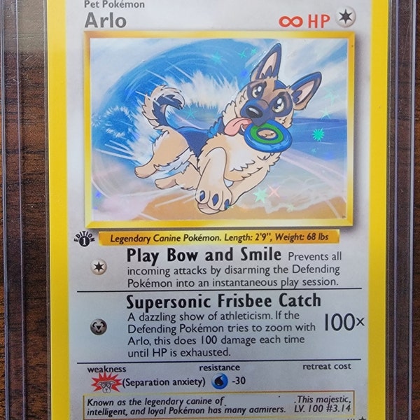 Holographic Pokémon Card - Etsy